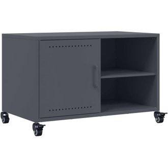 vidaXL TV-Schrank Anthrazit 68x39x43,5 cm Stahl - Vidaxl