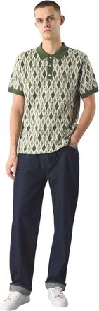 Pretty Green Poloshirt f&uuml;r Herren, Jacquard, Regul&auml;r (Gr&uuml;n)