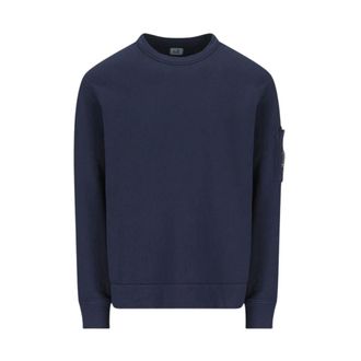 C.P. Company C.p. Company, Homme, Sweatshirts et sweats &agrave; capuche, Bleu, Taille: M SweaT-shirt avec verre de lunette et poche