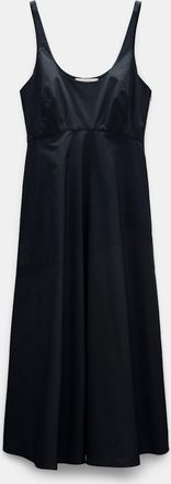 Dorothee Schumacher Midi-Kleid aus Baumwoll-Popeline mit Tanktop-Ausschnitt