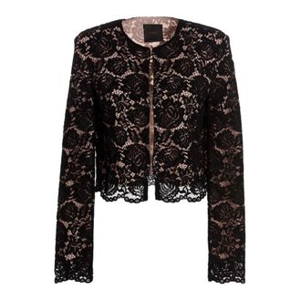 Pinko Lace Jacket Quilmes Spencer - - Jackets - Damen - Schwarzk - L