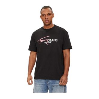 Tommy Jeans Herren, Oberteile, Schwarzk, LGr&ouml;&szlig;e