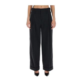Philosophy di Lorenzo Serafini Femme, Pantalons, Gris, Taille: 38 FR &Eacute;l&eacute;gant Pantalon Large
