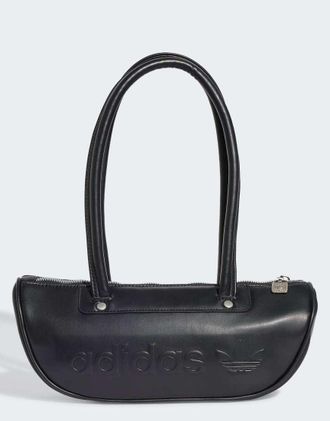 adidas Originals verl&auml;ngerte Bowlingtasche in Schwarz