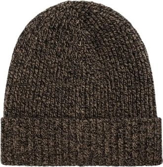 Dolce & Gabbana Logo-Patch Rippstrick-M&uuml;tze - - Accessories - unisex - Braun - ONE SIZE