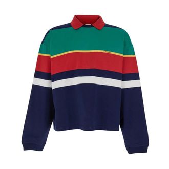 Versace Homme, Tops, Multicolore, Taille: XL Strips SweaT-shirt