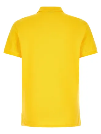 Polo Ralph Lauren Logo-Embroidered Piqu&eacute; Cotton Polo Shirt - Yellow
