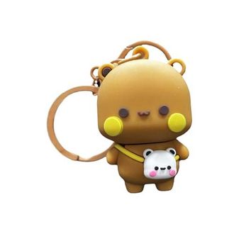 Generic Porte-cl&eacute;s ours mignon, porte-cl&eacute;s ours | Couple ours Panda Pop Key Charm,5 cm/1,97 Mignon Animal Figure Bijoux Pendentif de Sac pour Gar&ccedil;ons Filles, 