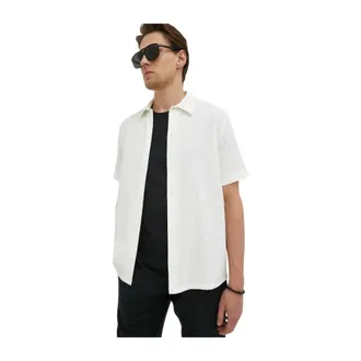 Sams&oslash;e & Sams&oslash;e Avan JX Shirt - Homme - Chemises - Beige - Taille: M