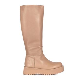 Paloma Barcel&oacute; Leder Plateau-Stiefel mit Rei&szlig;verschluss - - Shoes - Damen - Gelb - 40 EU