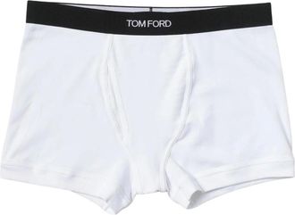 Tom Ford Homme, Sous-vêtements, Blanc, Taille: S Boxers ajustés en coton