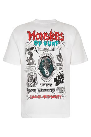 Local Authority Mens Printed Cotton T-Shirt White T-Shirts And Polos