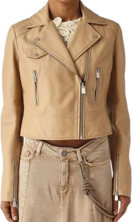 Pinko Pinko, Femme, Vestes, Beige, Taille: 38 FR New Sensible Jacket