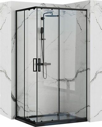 Rea cabine de douche punto black 80x100