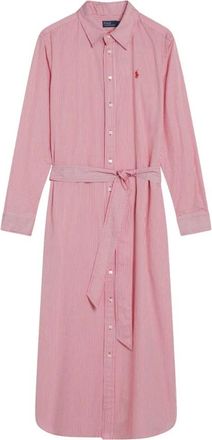 Polo Ralph Lauren Femme, Robes, Rouge, Taille: 40 FR Woven Shirt Dress
