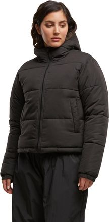 Urban Classics Damen Winterjacke Peached Puffer Jacke with Hood, warme Steppjacke mit Kapuze und hohem Kragen, Gr&ouml;&szlig;en XS - 5XL