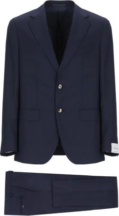 Caruso Homme, Costumes, Bleu, Taille: XL Costume crois&eacute;