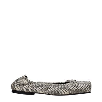 Jacquemus Ballerine Femmes Cuir Beige