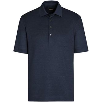 Ermenegildo Zegna Polo Polo Shirt - - Tops - Herren - Blau - 2XL