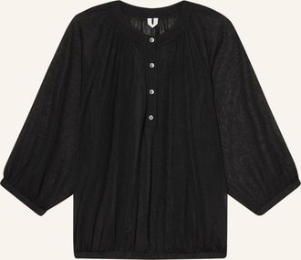 Arket Arket Strick-Blusenshirt Mit 3/4-Arm schwarz