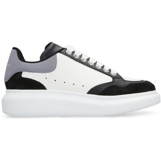 Alexander McQueen Chunky Sole Leder Sneakers mit Wildleder Eins&auml;tzen - - Shoes - Damen - Schwarzk - 35 1/2 EU