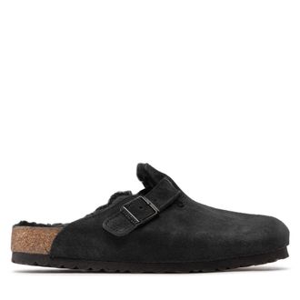 Birkenstock Pantoletten Birkenstock Boston Vl/Sheraling 0259881 Schwarz
