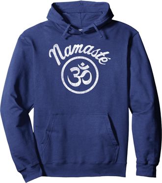 Trendy Apparel Namaste Aum Symbol Vintage Boho Pullover Hoodie