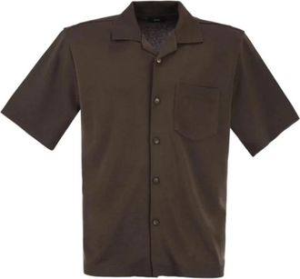 Herno Homme, Chemises, Brun, Taille: M Cm000017U - 52059.8800 Short Sleeve Shirt