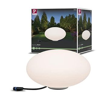 Paulmann 94176 Plug & Shine Lichtobjekt Stone IP67 3000K 235lm 24V Kugelleuchte Aussenleuchte Gartenbeleuchtung Terassenbeleuchtung 94176