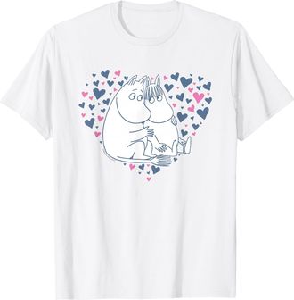 Moomin Moomintroll & Snorkmaiden Liebesherzen T-Shirt