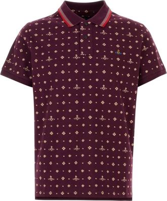 Vivienne Westwood Homme, Tops, Multicolore, Taille: L Polo en Piqu&eacute; Brod&eacute;