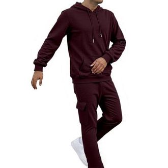 Generic Ensemble Homme, Surv&ecirc;tement Homme &agrave; Capuche Avec fermeture &eacute;clair Surv&ecirc;Tement de Sport Ensemble Veste Pantalon Jogging Combinaison Jogging Sweat-Shirt