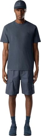 Stone Island Homme, Tops, Bleu, Taille: 2XL Ghost Cotton Jersey Crepe T-Shirt