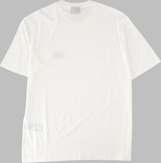 Emporio Armani Lyocell Blend Logo Embroidery T-Shirt - White