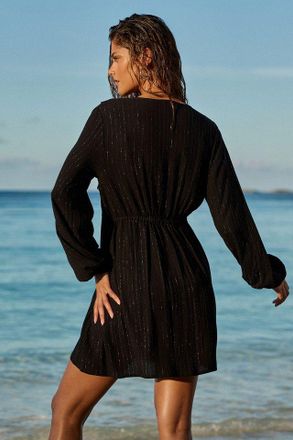 Lipsy Strandkleid Lipsy Mini-Kimono mit Spitzenbesatz (1-tlg)