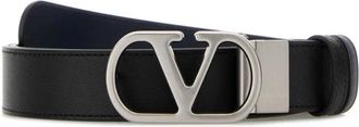 Valentino Garavani Homme, Accessoires, Noir, Taille: 110 CM VLogo Signature Reversible Belt