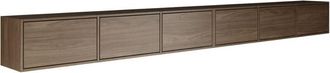 Selsey Selsey Framme - H&auml;ngendes TV-Board mit sechs Klappen 300 cm, Holzoptik Walnuss Wisconsin