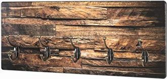 Haku Möbel Wandgarderobe Bronze, Motiv, MDF, Metall - Maße: B 60 cm x H 25 cm x T 8 cm, Style: Modern