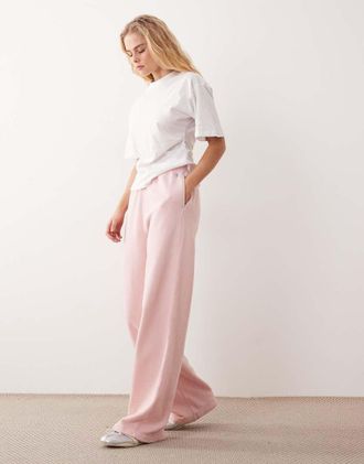 Polo Ralph Lauren Pantalon de jogging ample en polaire &agrave; logo embl&eacute;matique - Rose