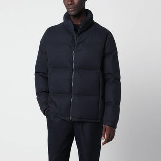 Sease Marineblaue Tribeca Daunenjacke aus Baumwolle und Kaschmir