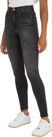 Tommy Jeans Damen Jeans Hose Sylvia Skinny Fit, Blau (Denim Black), 27W/28L