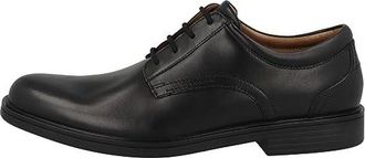 Clarks Un Aldric Lace, Derbys, Schwarz (Black Leather -), 41 EU (7 UK)
