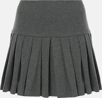 Norma Kamali Minirock aus einem Baumwollgemisch