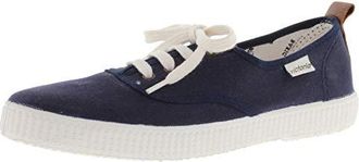 Victoria 1066120-WOMEN Tennis 1915 Anglaise avec Languette en Cuir Plateau Femme Marino 36