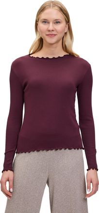 Cartoon Damen Langarm-Shirt mit Kragen 42, Dark Aubergine