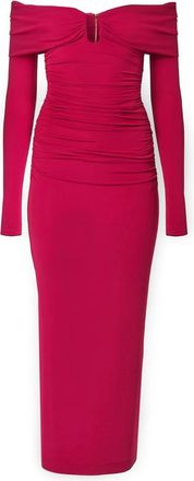 Carolina Herrera Off-shoulder Midi Dress