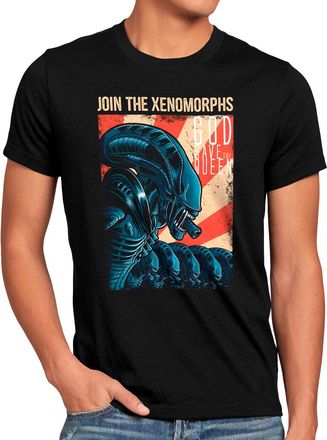 style3 God Save The Queen Herren T-Shirt Xenomorph Alien Ripley Movie, Gr&ouml;&szlig;e:5XL