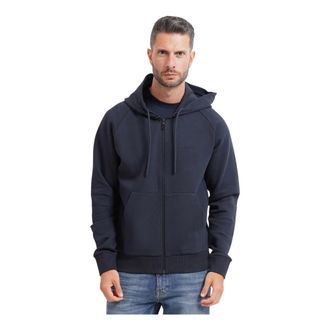 HUGO BOSS Kapuzenpullover mit durchgehendem Rei&szlig;verschluss - - Sweatshirts & Hoodies - Herren - Blau - M