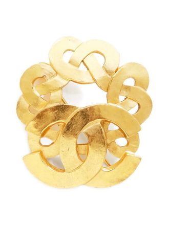 Chanel broche CC Mark (années 1970-1980) - Or