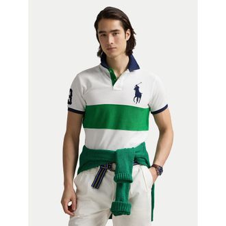 Polo Ralph Lauren Poloshirt 710969619001 Wei&szlig; Custom Slim Fit